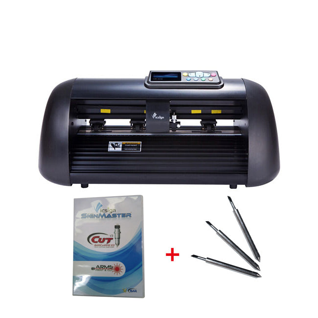 Cortadora de vinilo Vicsign de 12" con cámara CCD y función de corte d ...